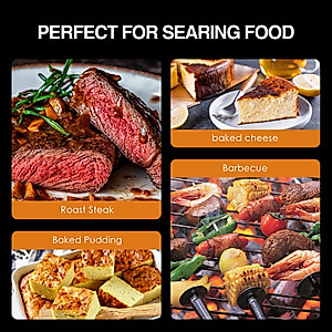 Kitchen Torch Cooking Blow Propane Torch - 500,000 BTU Culinary Torch - Sous Vide - Charcoal Starter Grill Torch Fire Gun for Searing Steak & Creme Brulee(Fuel Not Included)