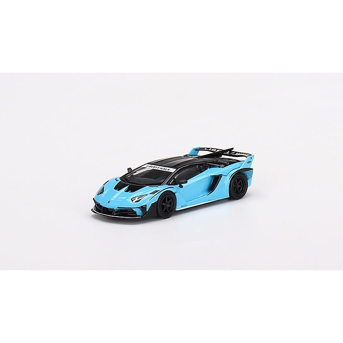 True Scale Miniatures Model Car Compatible with Lamborghini LB-Silhouette Works Aventador GT EVO (Blue) Limited Edition 1/64 Diecast Model Car MGT00494