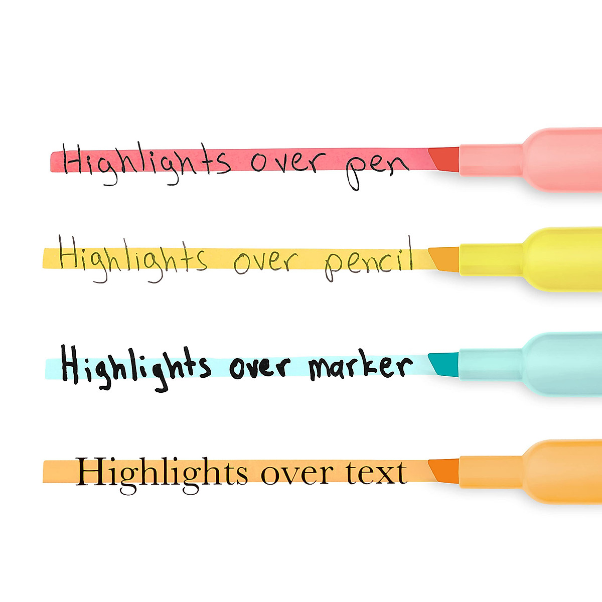SHARPIE Tank Highlighters, Mild Pastel Colors, Assorted, Chisel Tip, 12 Count