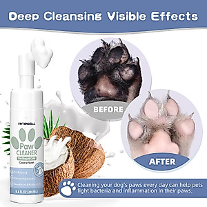 Paw Cleaner for Dogs - Clean Paws No-Rinse Foaming Cleanser for Dogs &amp; Cats Small Large Medium Breed Dog Paw Foot Washer Grooming Supplies for Pet Care 2pcs