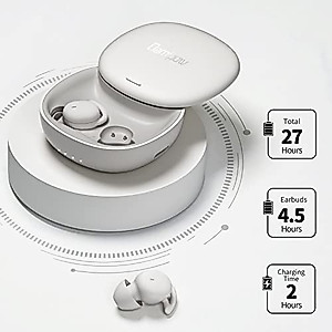 Damipow True Wireless Sleep Earbuds, Noise Blocking Technology Bluetooth Headphones in-Ear, Smallest and Lightest, Ultra Comfortable Designed Specifically to Help You Asleep Faster and Sleep Better