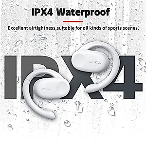 FREEDOTS. Open-Ear Earbuds, Wireless Ear Bluetooth Sport Headphones, Sweat Resistant Lightweight Open Earbud Headphones for Workouts and Running, Compatible with Apple & Android