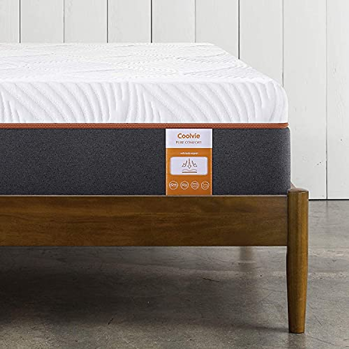 Coolvie Twin XL Mattress, 10 Inch Memory Foam and Innerspring Hybrid Mattress in a Box, Individually Pocket Spring with Multi Layer Comfy Cool Memory Foam, CertiPUR-US Certified, 100 Night Trial