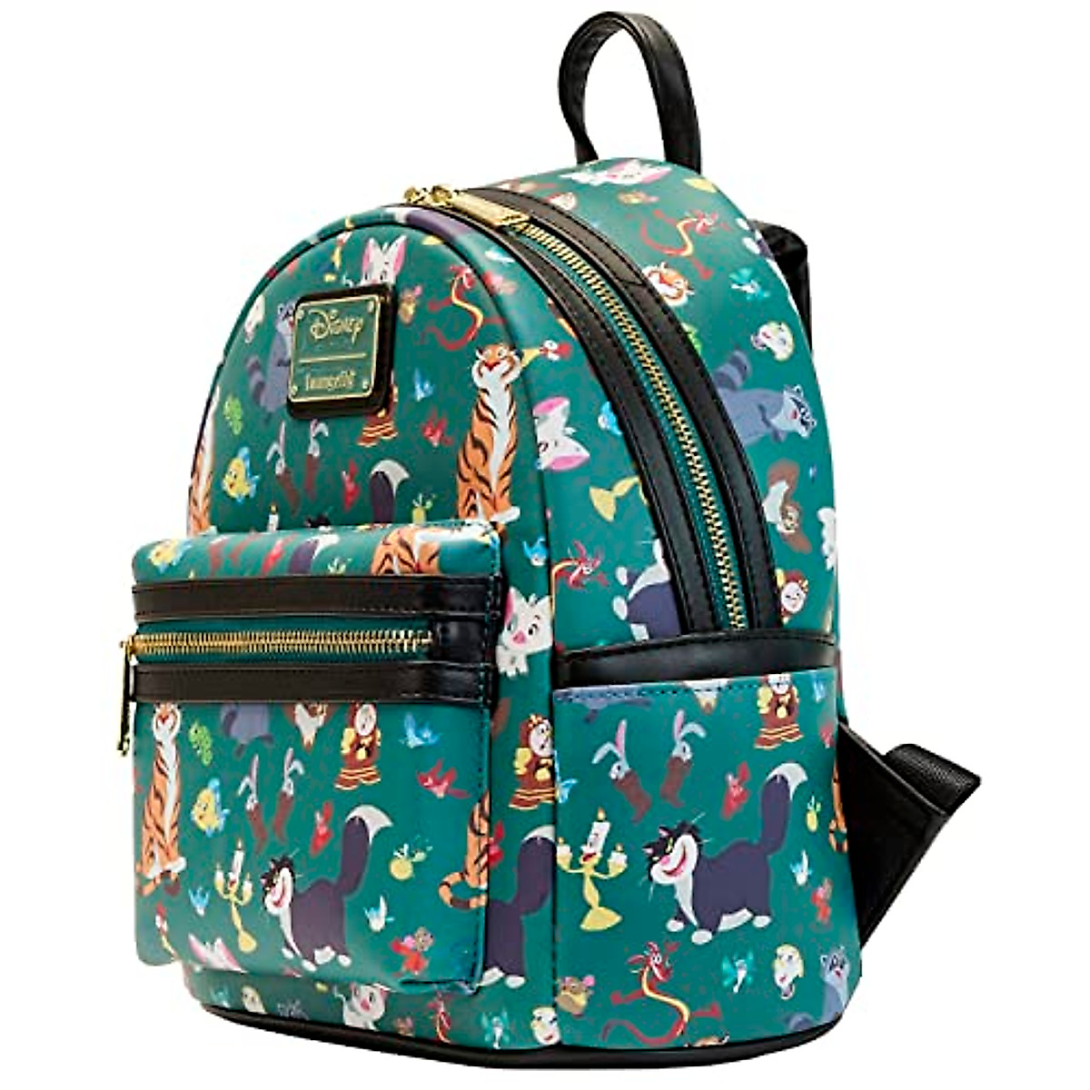 Loungefly Disney Mini Backpack Princess Sidekicks All Over Print Shoulder Bag