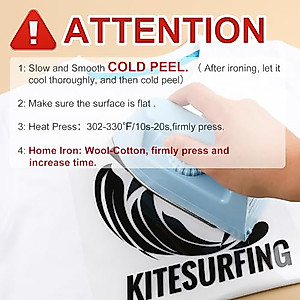 CAREGY HTV Heat Transfer Vinyl White Iron on Vinyl 12 inch x50 Feet Roll Easy to Cut & Weed DIY Design for T-Shirts (White)