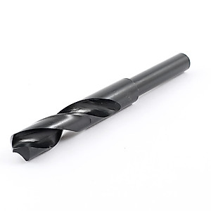 uxcell HSS Steel Round Shank 16.5mm Diameter Twist Flute Bit for Bench Drill