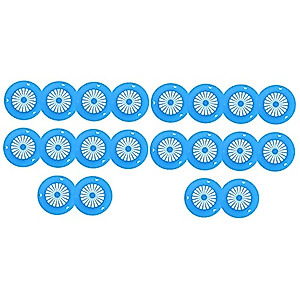 Healeved 20 Pcs grill plate paper plates bulk heavy duty paper plates foam plates Picnic Plate Holder paper plate holders reusable Camping Paper Plate tray food Accessories re-usable
