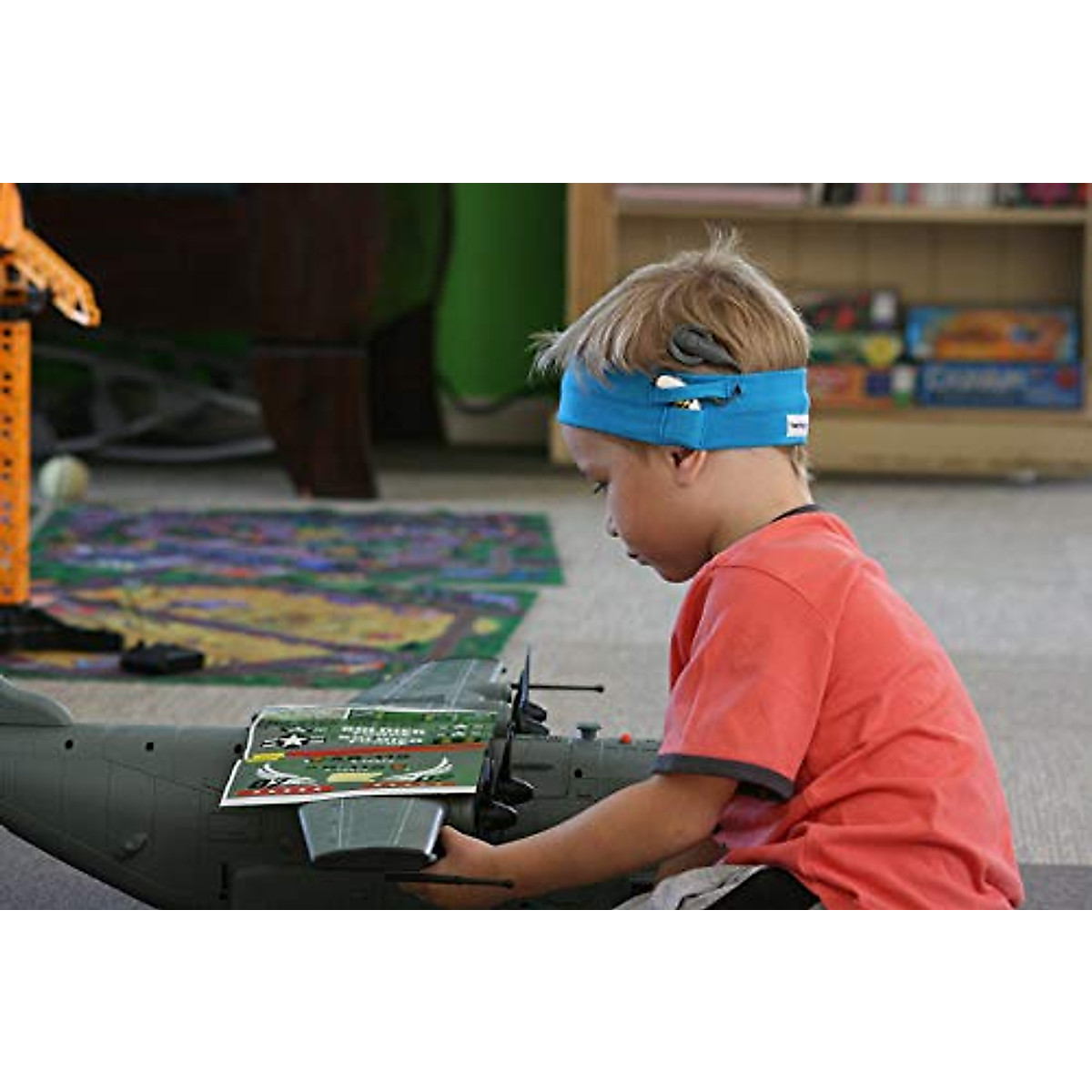 hearinghenry BLACK Standard Cochlear Implant Headband (Age 6mon- 6yrs)