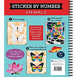 Brain Games - Sticker by Number: Animals (28 Images to Sticker)