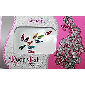 IS4A 10 Pack Bindi for Women, Bindi Jewelry Forehead, Indian Bindi, Bindi Face Jewels Multicolored Face Bindi Stickers