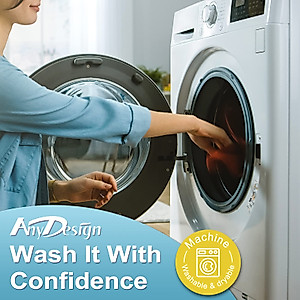 AnyDesign Watercolor Daisy Flower Kitchen Dish Towel Sunshine Blessed Bloom Spring Dishcloth 18 x 28 Inch Blue White Floral Bloom Hand Drying Tea Towel for Cooking Cleaning Wipes Supplies, Set of 4