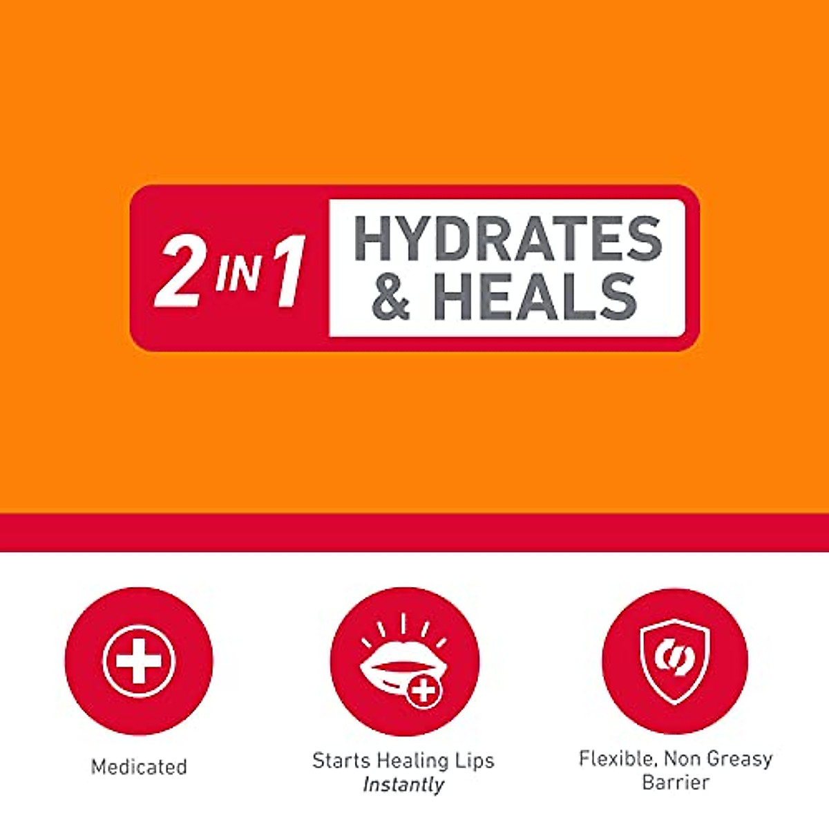 O'Keeffe's Medicated Lip Repair Seal & Heal Lip Protectant, Stick, (Pack of 2)