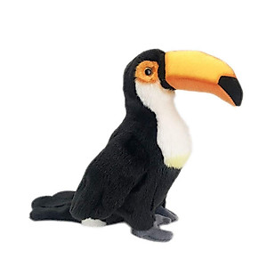 TAMMYFLYFLY Realistic Toucan Bird Stuffed Animal Plush Toy 13.78" Plush Toy Gifts for Kids Birthday Christmas