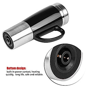 450ml Stainless Steel Electric Car Cup Travel Heating Mug, Keenso Electric Kettles Boiling Car Coffee Mug Heater with Cigarette Lighter(12V) Other Electrical Appliances