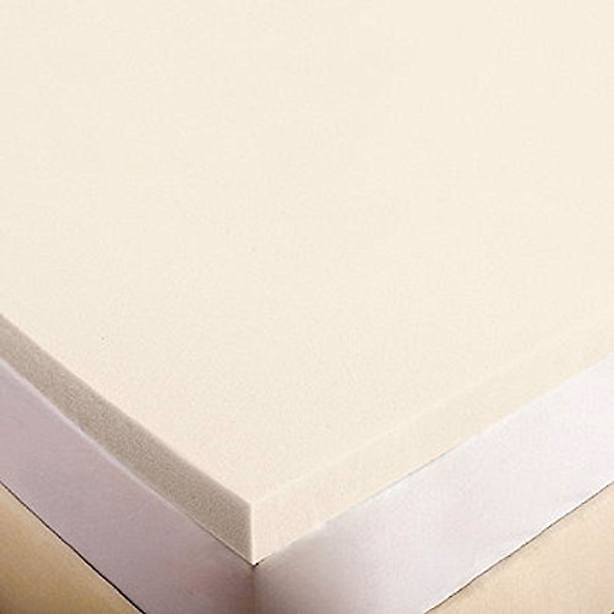 FoamRush 1" Thick Mini Crib Size Memory Foam Pad Mattress Topper Made in USA (1" x 24" x 38")