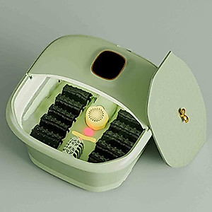 YEmirth Foldable Foot Bath Foot Bath Tool, Foot Bath Basin with Foot Massager, Help Sleep, Foot spa, Suitable for Family spa Pedicure, can Save Space[A1]