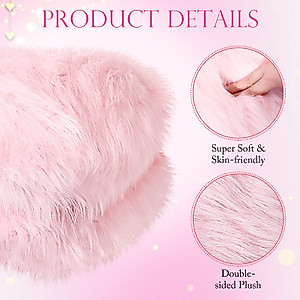 Maitys 2 Pieces Heart Shaped Decorative Pillows Faux Fur Throw Pillow Fluffy Pillows Spring Cute Soft Throw Cushion with Insert for Girls Kids Bedroom Living Room Sofa Couch, 12 x 16 Inch (Violet)