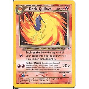 Wizards of the Coast Pokemon Neo Destiny Uncommon Card #39/105 Dark Quilava