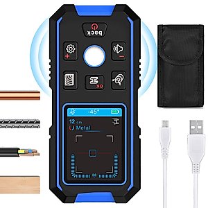 NOYAFA NF-518 Wall Scanner Detector Wall Stud Detector Stud Detector Magnet Multifunctional Wall Detector Wood Detector AC FireWire LCD HD Display Beep