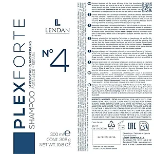 Lendan - Repair Shampoo - Plex Forte Nº4 Shampoo - 300 ml - Repairs and Strengthens Hair - Deep Cleanses - Normalizes Hair pH - Anti-Frizz - Deep Hair Hydration