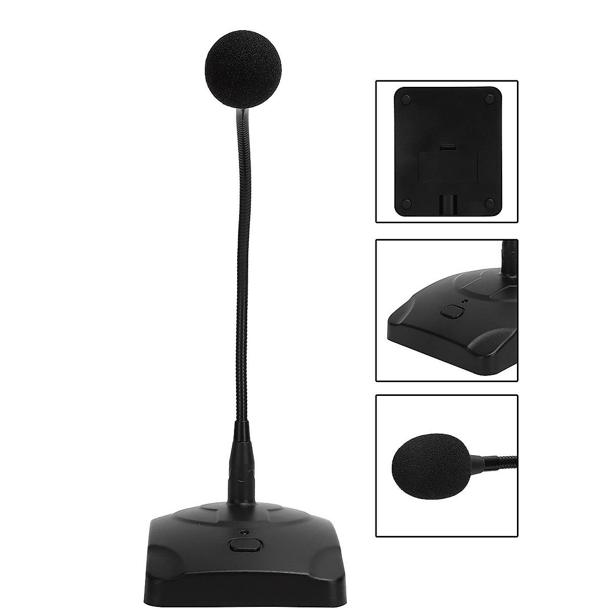 Tefola Wired Conference Microphone Wired Microphone Conference with 5m XLR Cable Gooseneck Type Microphone for Computer