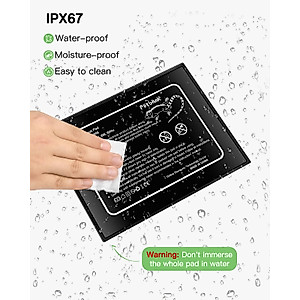 Reptile Heat Pad - Reptile Heating Pad Under Tank Heater for 10-20gal Tank, Terrarium Heat Mat Reptile Tank Accessories for Gecko/Bearded Dragon/Snake/Lizard/Frog/Spider/Plant Box,6 x 8in