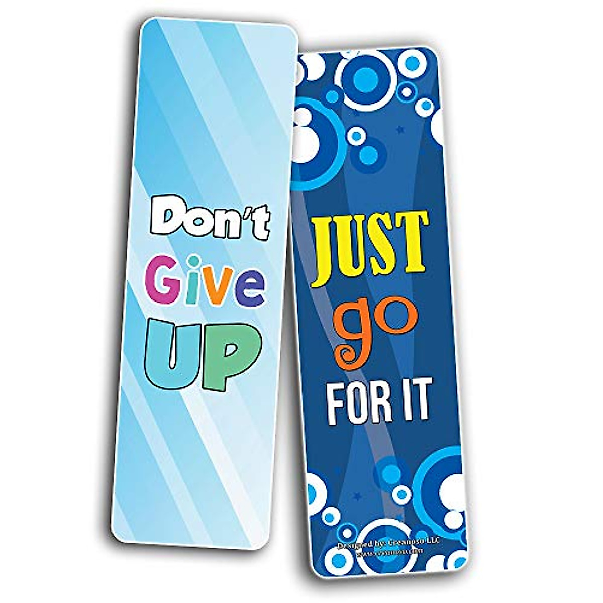 Creanoso Motivational Encouragement Bookmarks for Kids (60-Pack) – Six Assorted Quality Bookmarks Bulk Set – Awesome Bookmarks Giveaways – Stocking Stuffers Gift Ideas – Page Clips