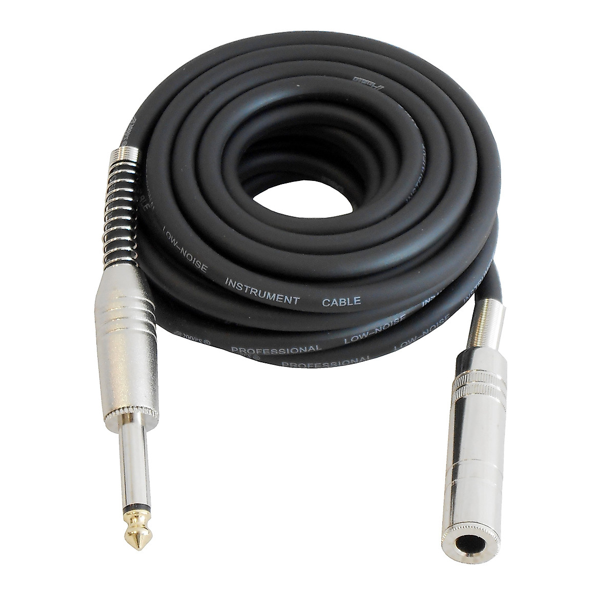 Audio 2000S ADC204U Audio2000'S 1/4" Straight-to-Straight Instrument Extension Cable for Electric Guitar, Bass Guitar, Electric Mandolin, Pro Audio, 20'