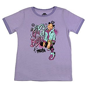 Nickelodeon That Girl Lay Lay Hoodie and T-Shirt Combo 2-Pack for Girls, Girls Hooded Sweatshirt and Tee Bundle Set (Tye Dye/Purple, Size 6/6X)