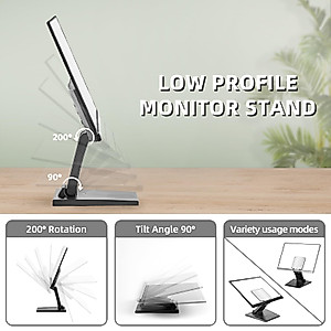 WEARSON WS-03A Adjustable LCD TV Stand Folding Metal Monitor Desk Stand With VESA Hole 75x75mm&100x100mm