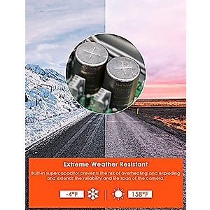 Vantrue S1 4K Dual Dash Cam, Front and Rear 1080P GPS Dash Camera for Trucks with 24 Hours Parking Mode, Enhanced Night Vision, Motion Detection, Super Capacitor, Single Front 60fps, Support 256GB Max