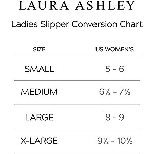 Laura Ashley Scuff Slippers, Plush Animal Print Slip-Ons for Women with Memory Foam Insole, Grey, Large