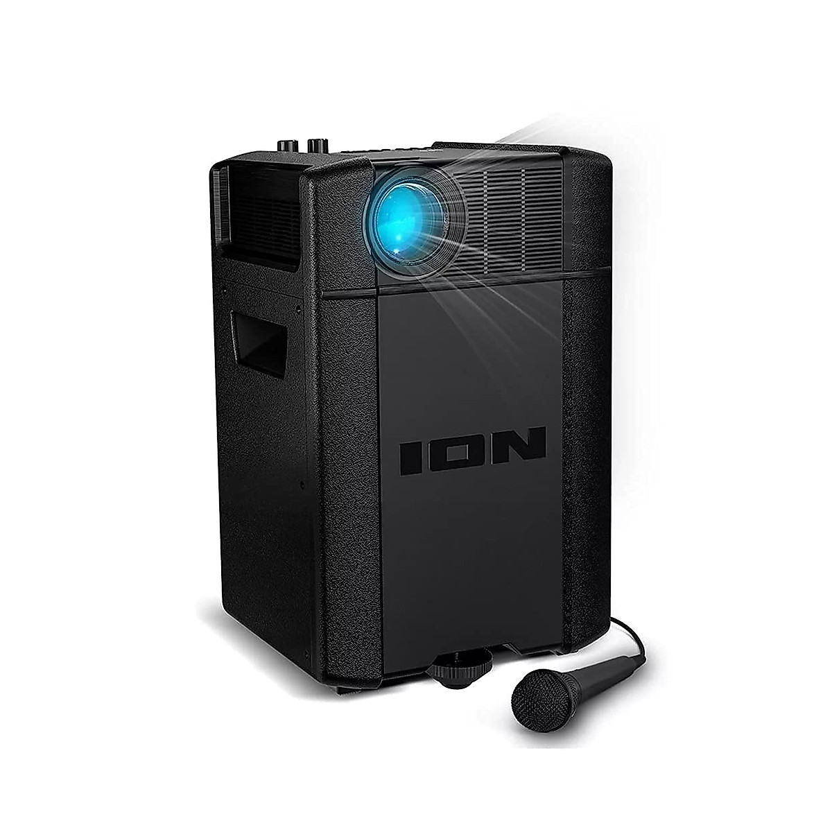 Ion Projector Deluxe Speaker Battery/AC Powered Indoor/Outdoor Projector (Renewed)