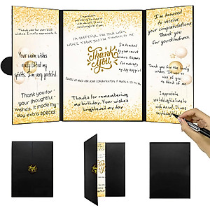 Sutjxc Thank You Party Guest Book Alternative Signature Certificate,Signature Thank You Sign,Retirement Office Party Decor, Thanks to Staff Teachers Professors Doctor Nurses Party Decorations