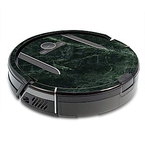 MightySkins Skin Compatible with Shark Ion Robot R85 Vacuum Minimum Coverage - Green Marble | Protective, Durable, and Unique Vinyl wrap Cover | Easy to Apply, Remove | Made in The USA