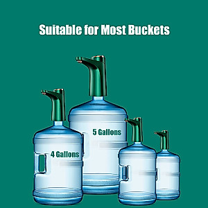 Water Bottle Pump for 5 Gallon Water Bottle Dispenser Pump SystemUSB Charging Automatic Drinking Water Pump Portable Electric Water Dispenser (Yellow)