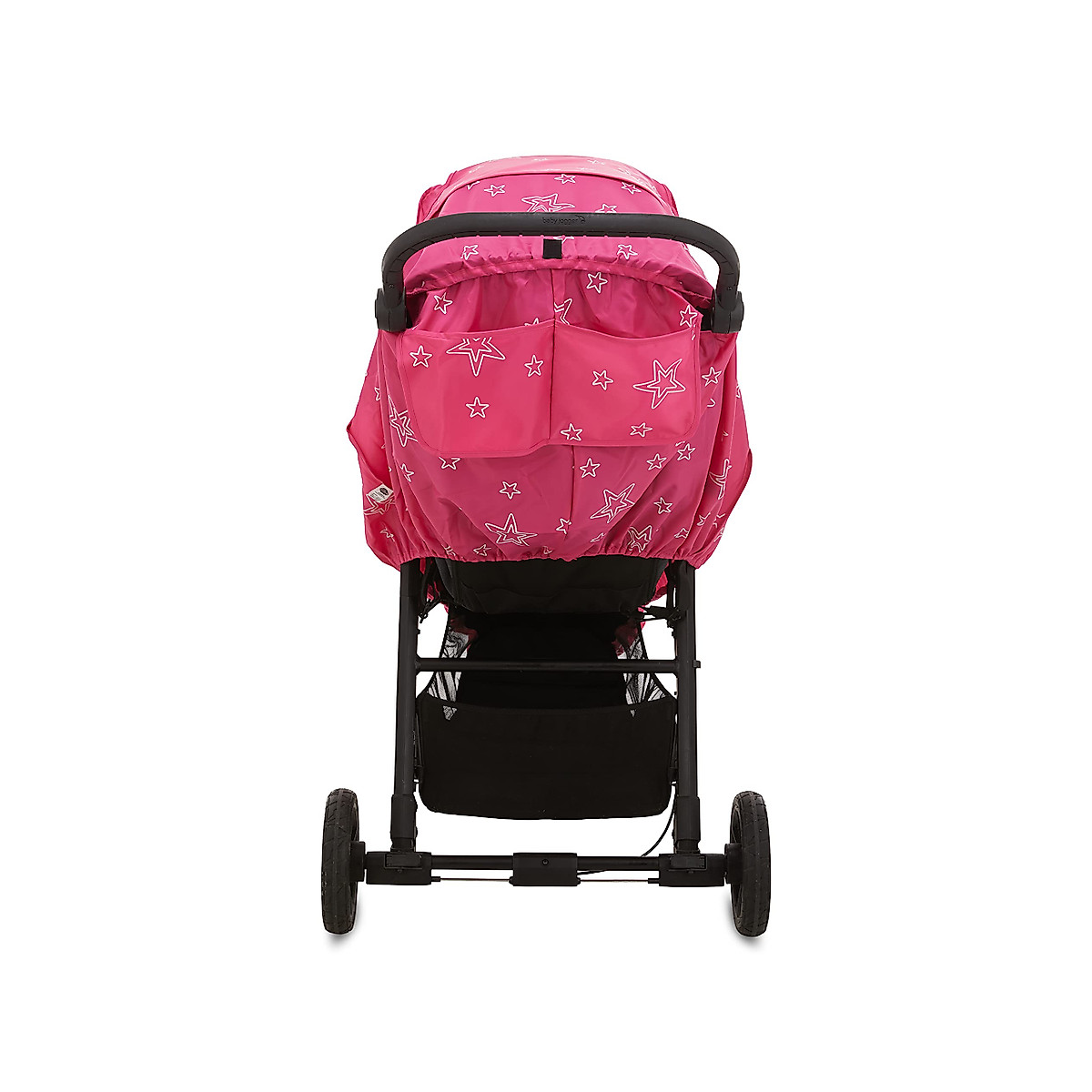 First Essentials Stroller Rain Cover Universal, Baby Travel Weather Shield, Windproof Waterproof, Protect from Dust Snow (Pink)