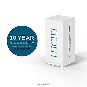 LUCID 5 Inch Gel Memory Foam Dual-Layered-CertiPUR-US Certified-Firm Feel Mattress, Twin, White