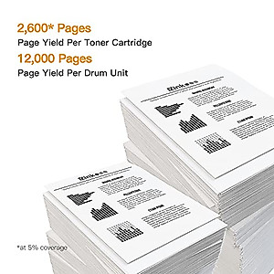 E-Z Ink (TM) Compatible Toner Cartridge & Drum Unit Replacement for Brother TN360 TN330 DR360 DR-360 High Yield Compatible with DCP-7040 DCP-7030 MFC-7840W HL-2140 MFC-7340(2 Toner, 1 Drum Unit)