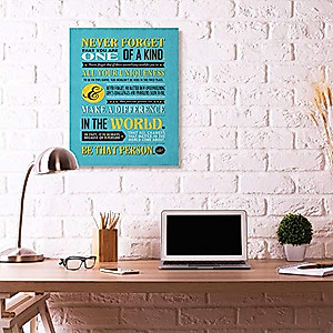 Stupell Industries One of A Kind Inspirational Yellow Blue, Design by Artist Ester Kay Wall Art, 30 x 1.5 x 40, Canvas