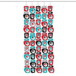 Atomic Mobiles MCM Retro-A-GoGo Room Divider DIY Kit - Mid Century Modern Contemporary Home Decor Room Partition - Home and Office Decor - 5 Sizes! (L - 38" w x 78" h)