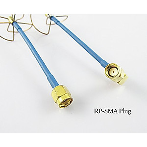 Anbee FPV 5.8Ghz Circular Polarized Clover Leaf Antenna High Gain Aerial Set RP-SMA Female Plug