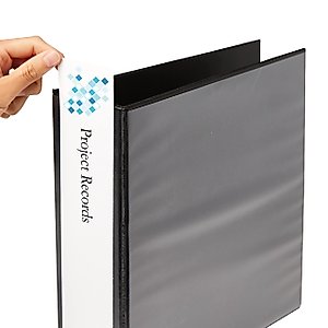 Avery Binder Spine Inserts, for 3 Inch Ring Binders with 3.5" Spine Width, 15 Cardstock View Binder Spine ID Inserts (89109)