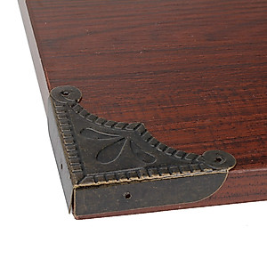 BQLZR Decorative Box Corner Cover Bronze Desk Edge Cover 56x12.5mm Pack of 20