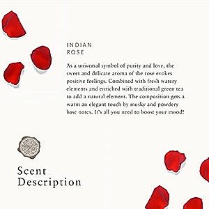 RITUALS Imperial Rose Luxury Oil Reed Diffuser Set - Fragrance Sticks with Rose Oil & Green Tea - 15.2 Fl Oz