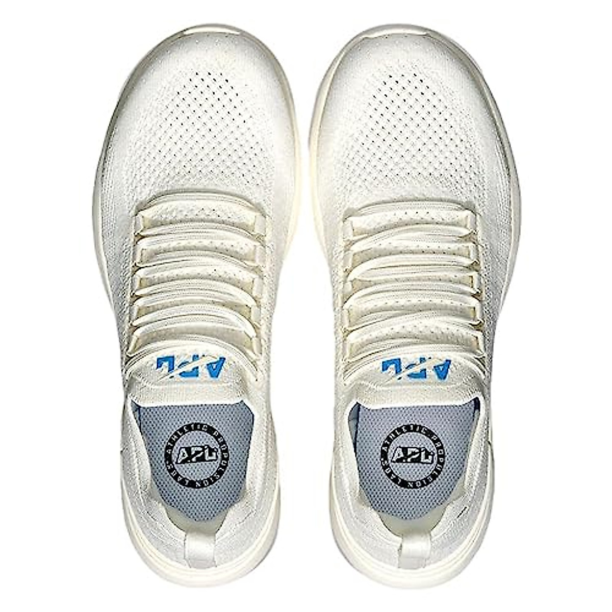 Athletic Propulsion Labs Women's Techloom Breeze Shoes, Ivory/Coastal Blue, 9