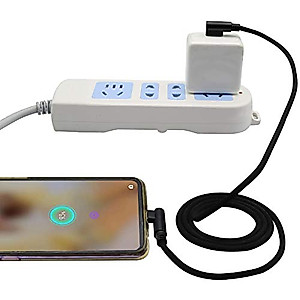 AAOTOKK 3 Ft 90 Degree Micro USB Cable Right Angle USB 2.0 Micro Male Nylon-Braided Fast Sync & Charging Cord Compatible with Android, Samsung, LG,Huawei, Smartphones & More(Black/3-Pack)