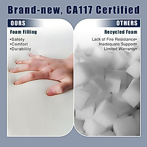 RoyalCraft Round Storage Ottoman Set of 2, Fully Assembled Velvet Vanity Stool Chair, 22QT Large Storage Foot Stool, Support 200lbs Padded Seat for Bedroom, Living Room, Office and Study Room, Blue