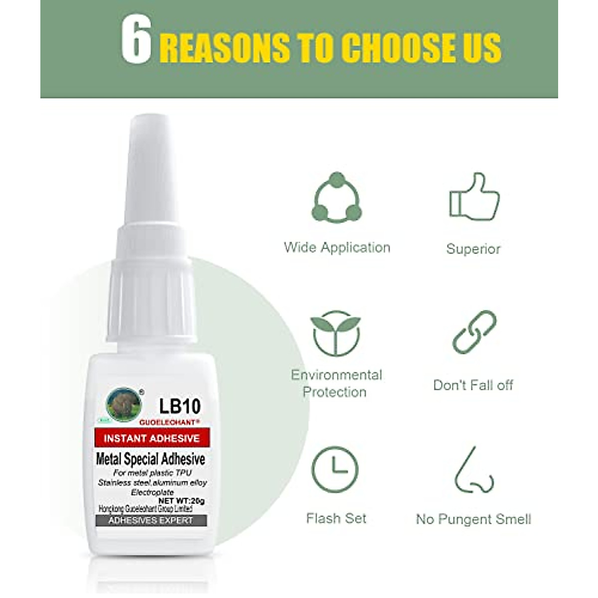 20g Metal Glue,Glue for Metal,for bonding Between Metal and Metal,Metal and Other Material.Instant Super Glue for Metal,Stainless Steel,DIY Craft,Aluminum Alloy,Metal Tube,Metal Product