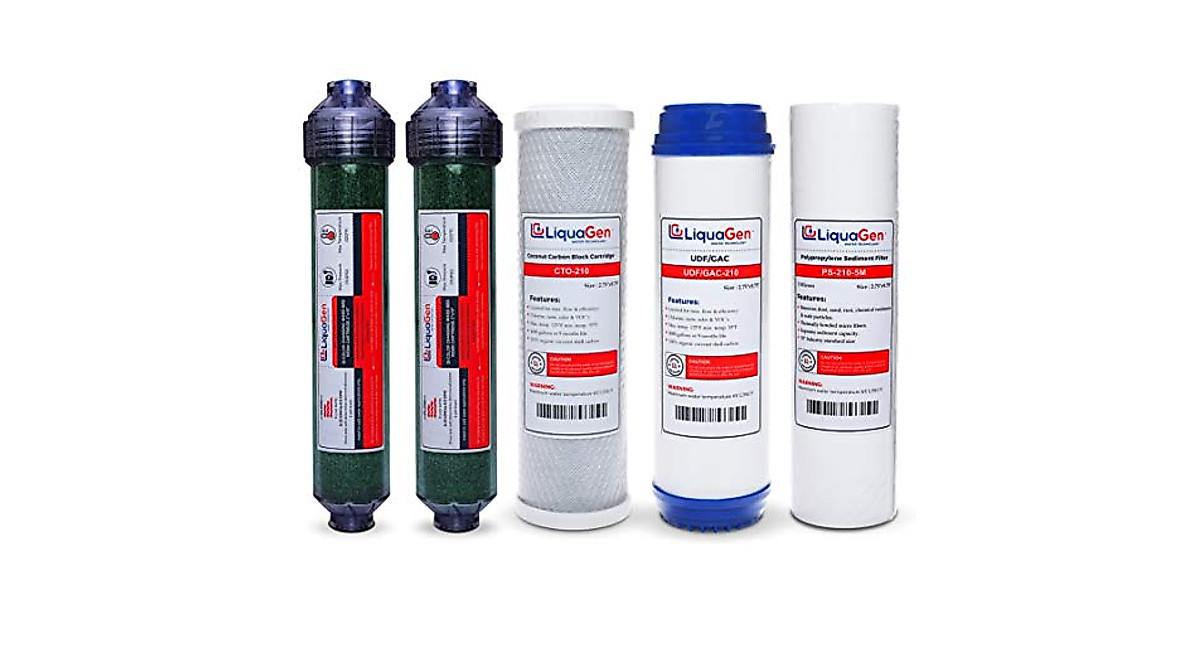 LiquaGen 6-Stage RODI Filter Kit for Aquarium Water Purification